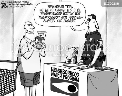 Neighborhood Watch Cartoons and Comics - funny pictures from CartoonStock