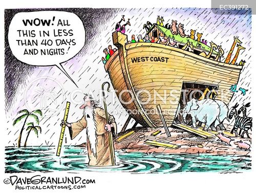 Flood Destruction Cartoons and Comics - funny pictures from CartoonStock