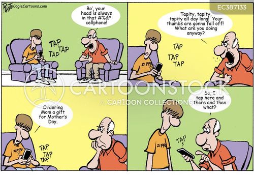 Boomer Tech Cartoons and Comics - funny pictures from CartoonStock