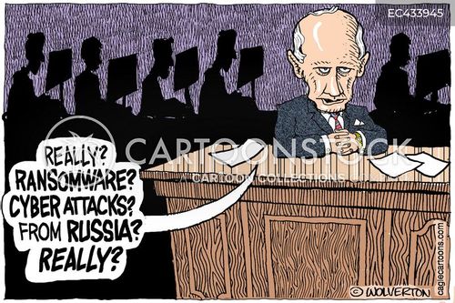 Russian Cyberthreat Cartoons and Comics - funny pictures from CartoonStock