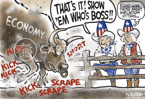 Inflation Risk Cartoons and Comics - funny pictures from CartoonStock