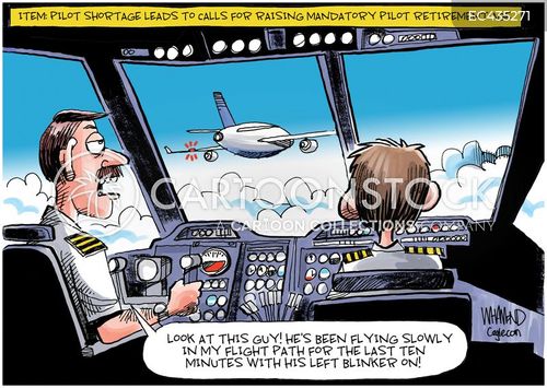 Retired Pilot Cartoons and Comics - funny pictures from CartoonStock