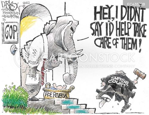 End Of Roe Cartoons and Comics - funny pictures from CartoonStock