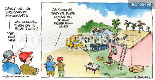 Influx Of Migrants Cartoons and Comics - funny pictures from CartoonStock