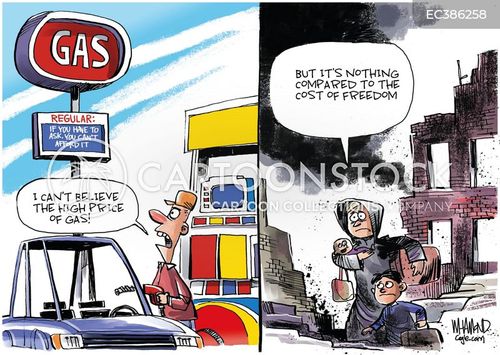Cost Of Freedom Cartoons and Comics - funny pictures from CartoonStock