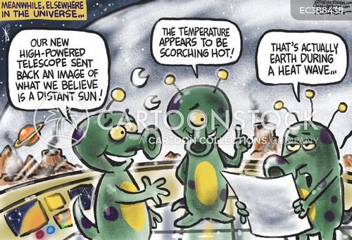 Alien Weather Cartoons and Comics - funny pictures from CartoonStock