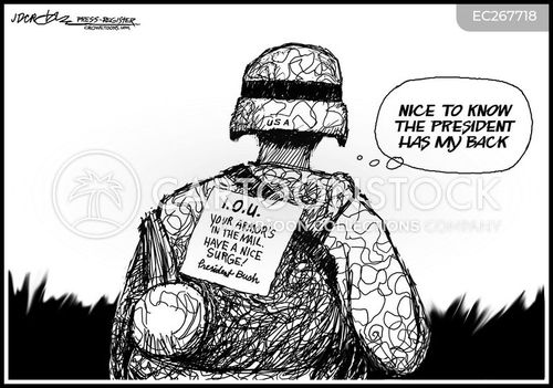 Military Surge Cartoons and Comics - funny pictures from CartoonStock
