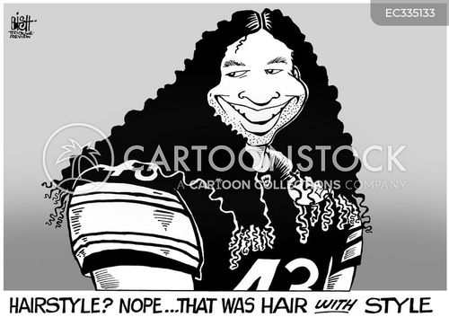 Troy Polamalu Cartoons and Comics - funny pictures from CartoonStock