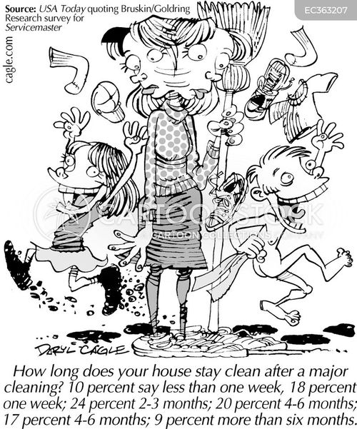 Cleaning Cartoons and Comics - funny pictures from CartoonStock