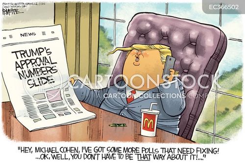 Trump Poll Cartoons and Comics - funny pictures from CartoonStock