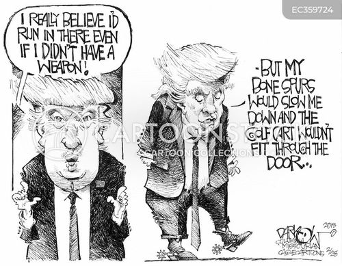 Bone Spurs Cartoons and Comics - funny pictures from CartoonStock
