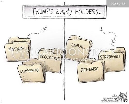 Trump Documents Cartoons and Comics - funny pictures from CartoonStock