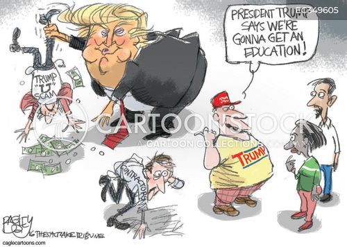 Trump Vs Harvard Cartoons and Comics - funny pictures from CartoonStock