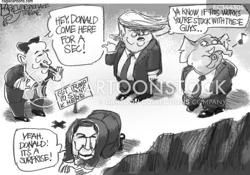 Political Trip-up Cartoons and Comics - funny pictures from CartoonStock