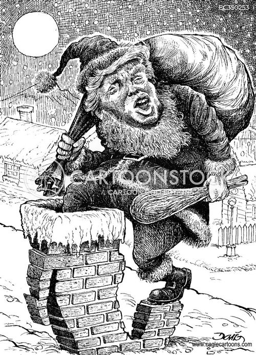 Presidente Santa Cartoons and Comics - funny pictures from CartoonStock