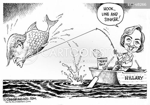 Trump Took The Bait Cartoons and Comics - funny pictures from CartoonStock