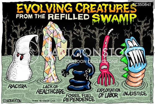 Trump Swamp Cartoons and Comics - funny pictures from CartoonStock