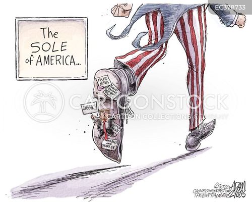 Sole Of America Cartoons and Comics - funny pictures from CartoonStock