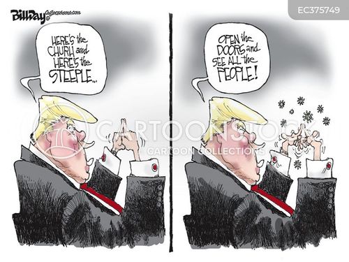 The Church Of Trump Cartoons and Comics - funny pictures from CartoonStock