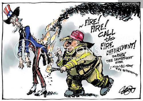 Fire Captain Cartoons and Comics - funny pictures from CartoonStock