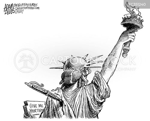 Immigration Orders Cartoons and Comics - funny pictures from CartoonStock