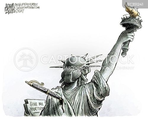 Immigration Orders Cartoons and Comics - funny pictures from CartoonStock