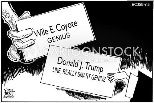 Trump As Genie Cartoons and Comics - funny pictures from CartoonStock