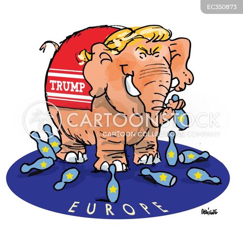 Trump And Europe Cartoons and Comics - funny pictures from CartoonStock