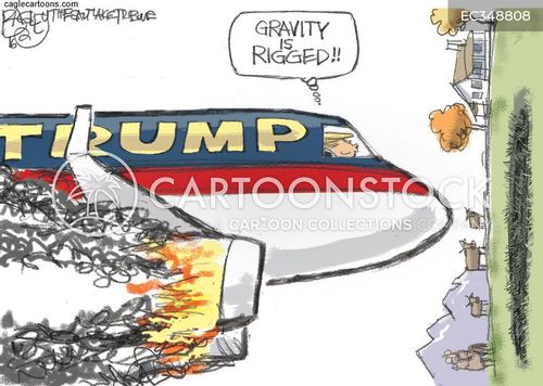 Trump Plane Cartoons and Comics - funny pictures from CartoonStock