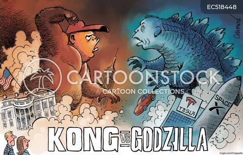 Trump Vs Musk Cartoons and Comics - funny pictures from CartoonStock