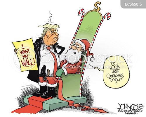 Santa Trump Cartoons and Comics - funny pictures from CartoonStock