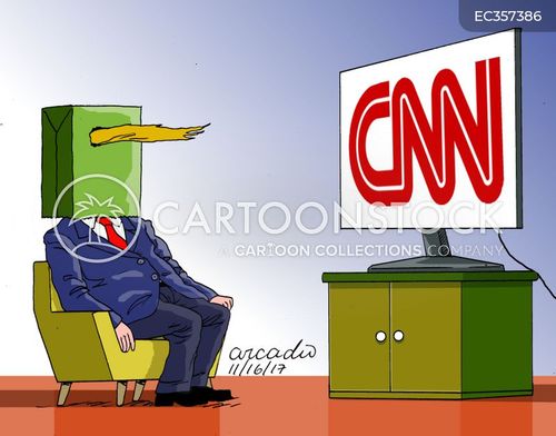 Trump And Cnn Cartoons and Comics - funny pictures from CartoonStock