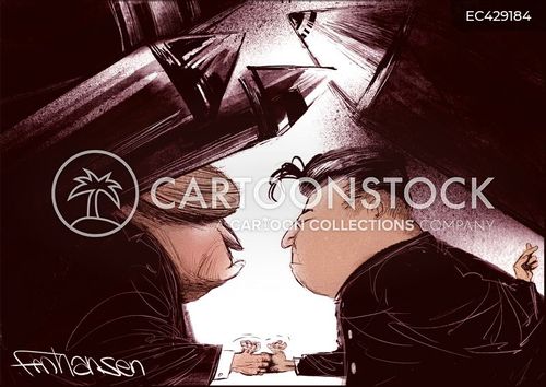 Power Handshake Cartoons and Comics - funny pictures from CartoonStock