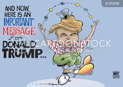 Trump Clown Cartoons and Comics - funny pictures from CartoonStock