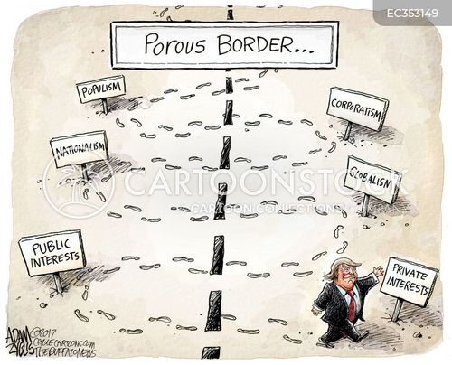 Porous Border Cartoons and Comics - funny pictures from CartoonStock