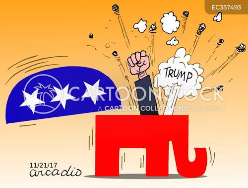 Trump Influence Cartoons and Comics - funny pictures from CartoonStock