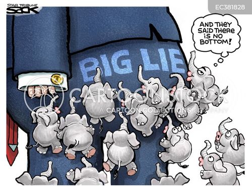 Said Big Lie Was Bs Cartoons and Comics - funny pictures from CartoonStock