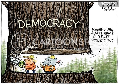 Eaten Democracy Cartoons and Comics - funny pictures from CartoonStock