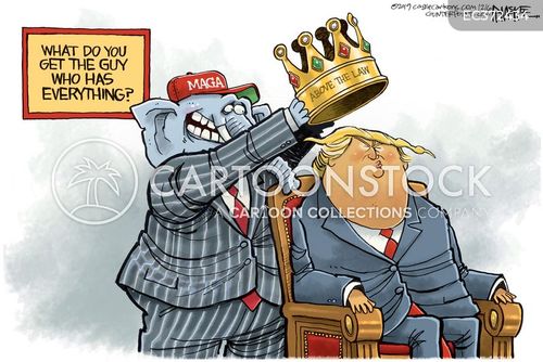 Trump Crown Cartoons and Comics - funny pictures from CartoonStock