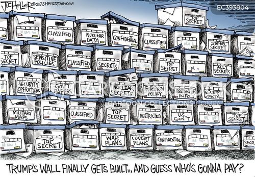 Trump Documents Cartoons and Comics - funny pictures from CartoonStock