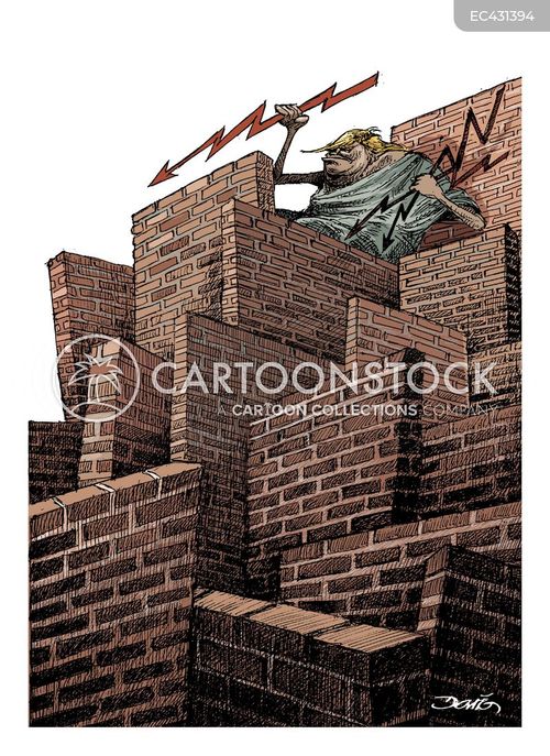 Building Barrier Cartoons and Comics - funny pictures from CartoonStock