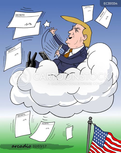 Trump Decrees Cartoons and Comics - funny pictures from CartoonStock