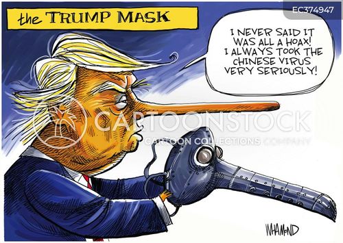 Refused To Wear Mask Cartoons and Comics - funny pictures from CartoonStock