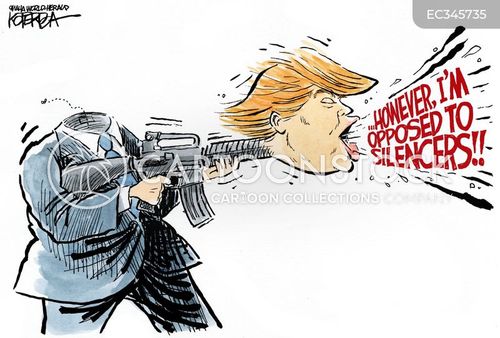 Silencer Cartoons and Comics - funny pictures from CartoonStock