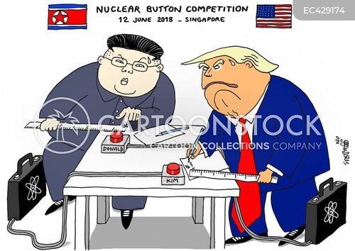 Trump Kim Meeting Cartoons and Comics - funny pictures from CartoonStock