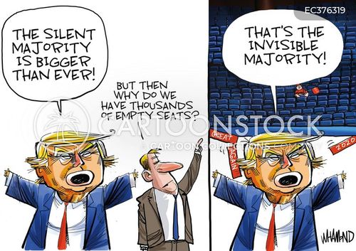 Silent Majority Cartoons and Comics - funny pictures from CartoonStock