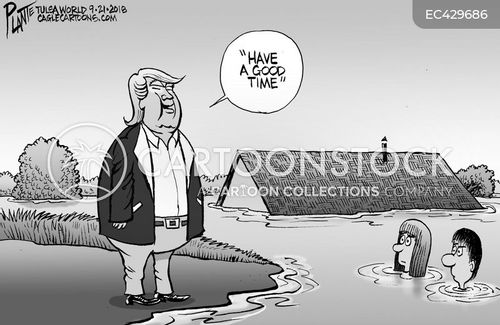 Melania Trump Flood Visit Cartoons and Comics - funny pictures from ...