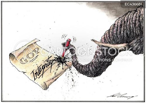 Public Integrity Cartoons and Comics - funny pictures from CartoonStock