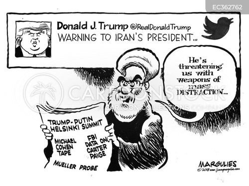 Trump Goading Iran Cartoons and Comics - funny pictures from CartoonStock