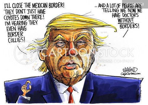 Stem Flow Of Migrants Illegally Crossing Into Us Cartoons and Comics ...